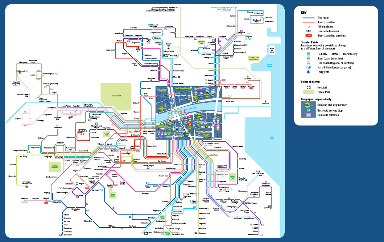 Transport For Ireland - Maps Of Public Transport Services