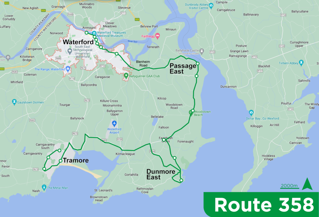 New Routes 354 and 358 for Waterford from 1st November - Transport for ...