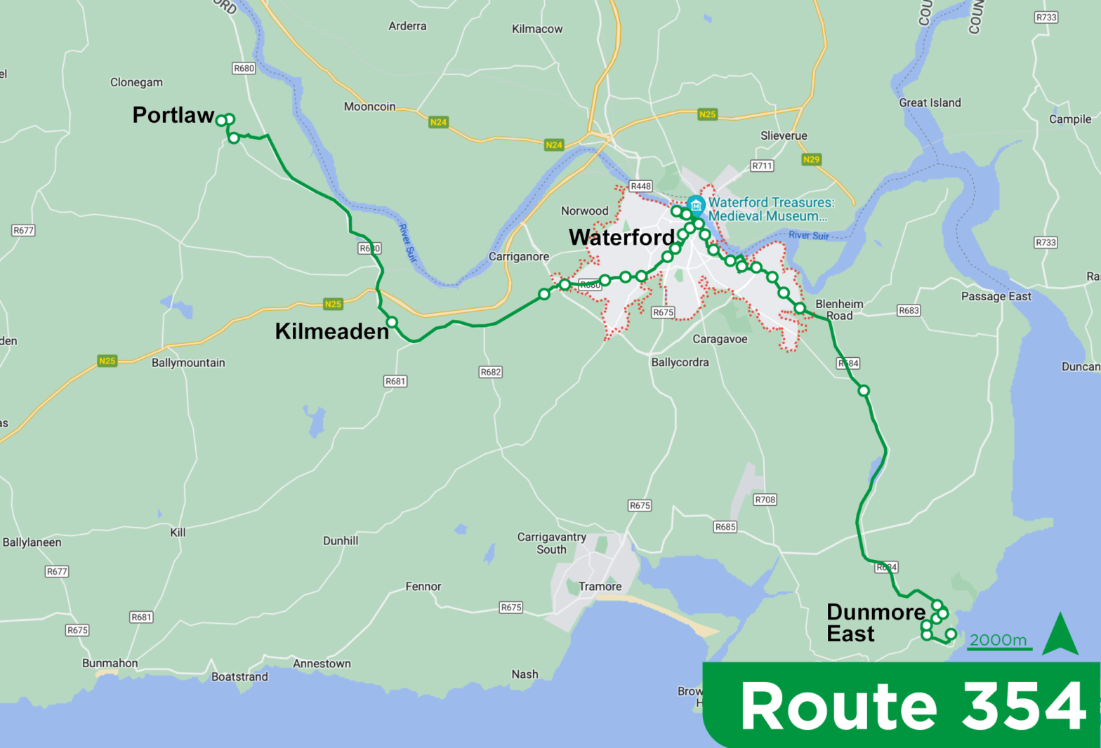 New Routes 354 and 358 for Waterford from 1st November - Transport for ...