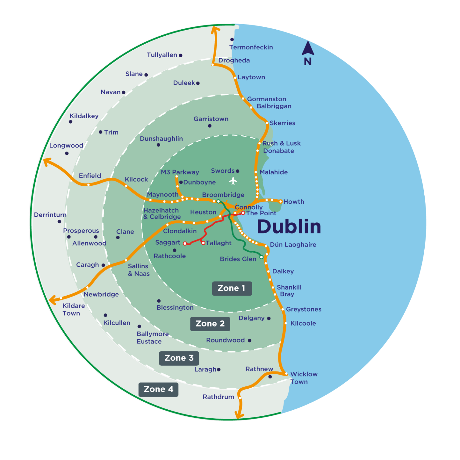 New Fare Zones - Transport for Ireland