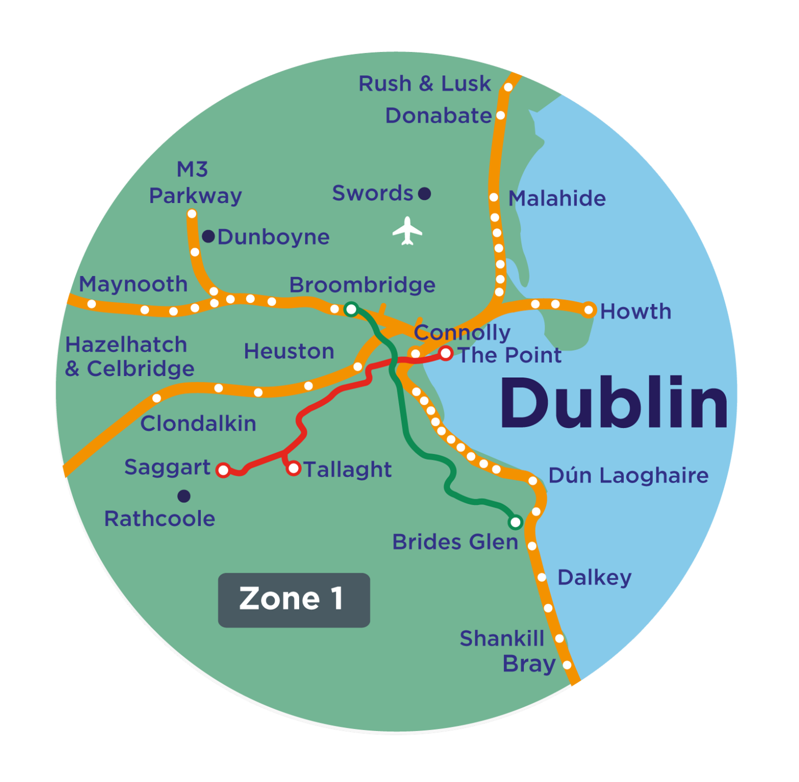 Fare Zones - Transport for Ireland