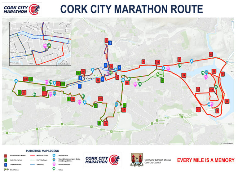 Cork City Marathon, half marathon and 10km, 1st June 2025 - Transport ...